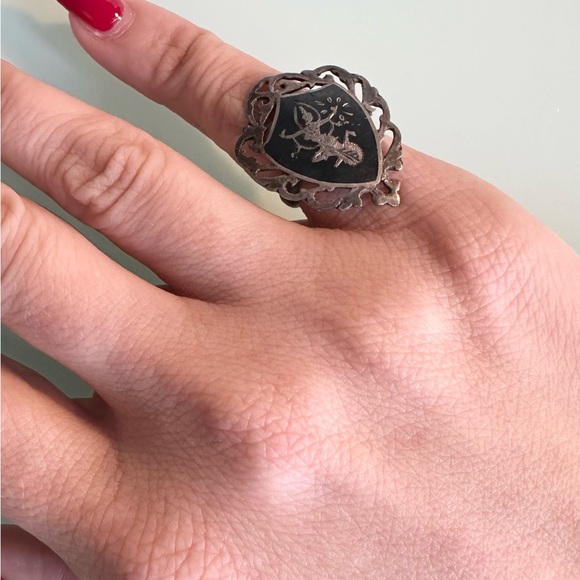 Jewelry | Vintage Sterling Siam Goddess Ring | Poshmark